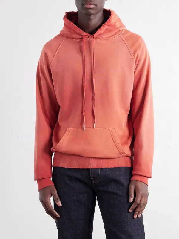 FORTELA Cotton-jersey Hoodie - Red