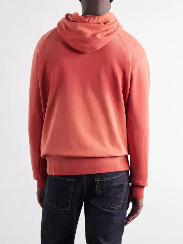 FORTELA Cotton-jersey Hoodie - Red