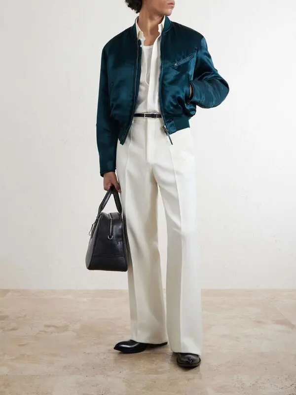 TOM FORD Satin Bomber Jacket