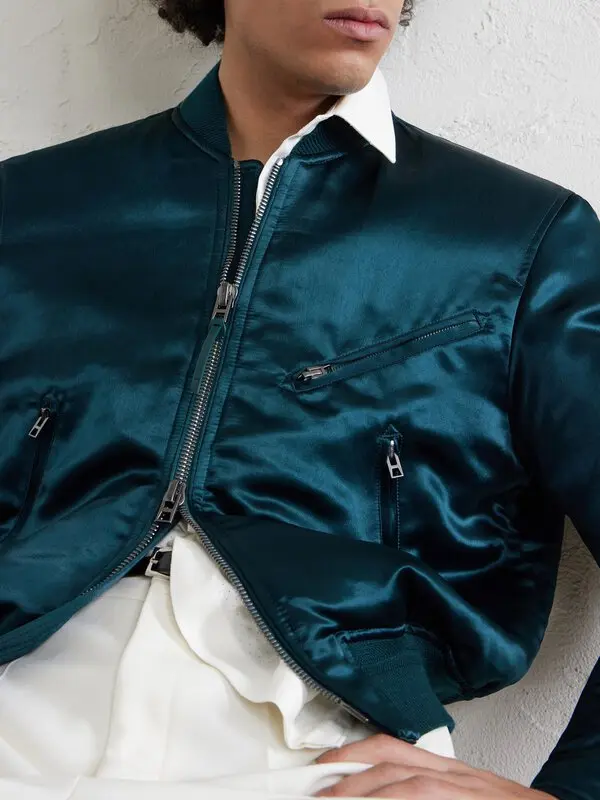 TOM FORD Satin Bomber Jacket