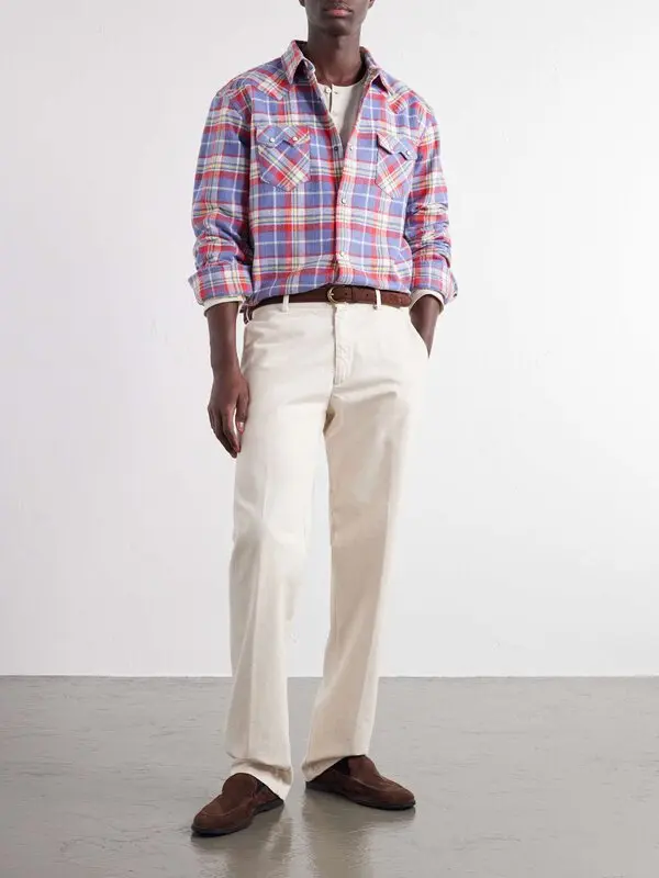 FORTELA Josh Checked Cotton Shirt