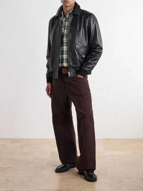 VALSTAR Roy Leather Bomber Jacket