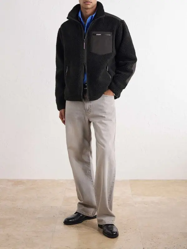 CORRIDOR Shell-trimmed Fleece Jacket