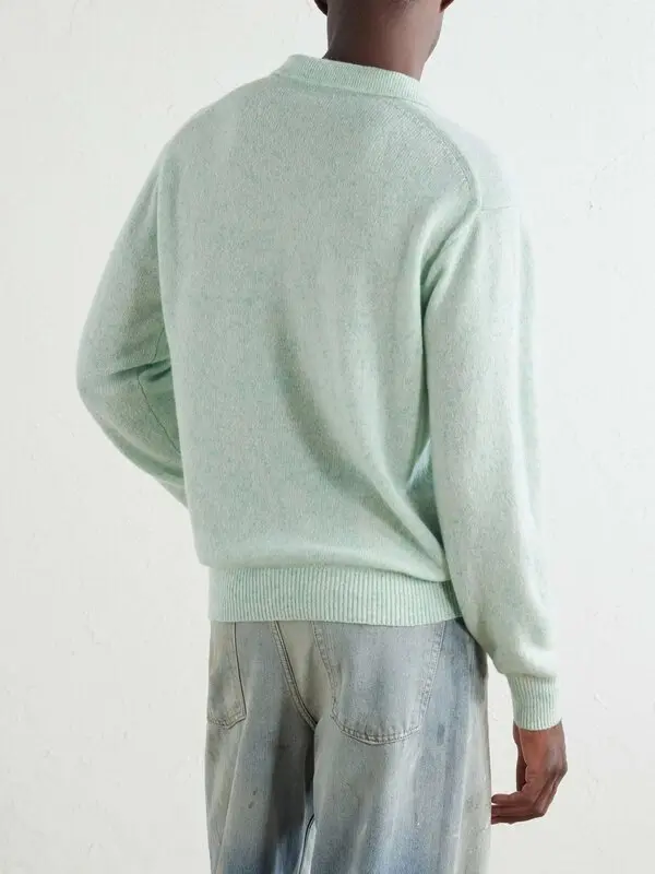 Auralee Cashmere Polo Sweater