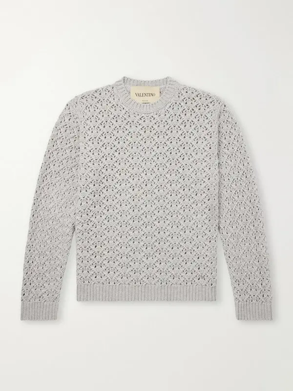 Valentino Garavani Wool And Cashmere-blend Sweater