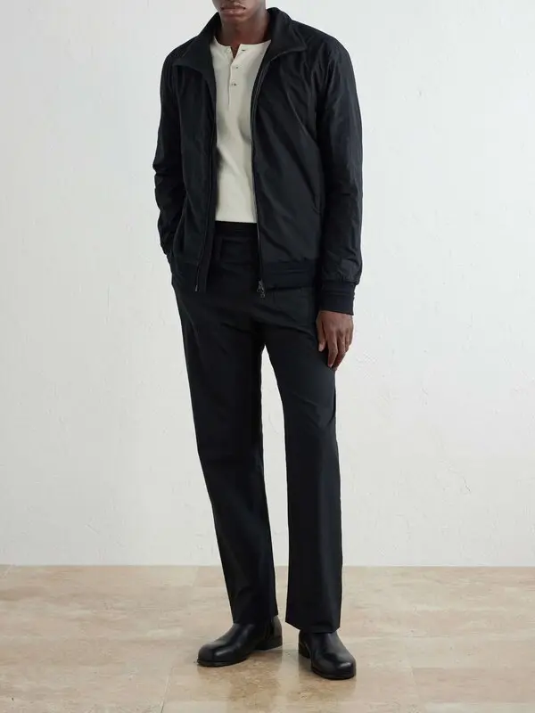 ADON Wide-leg Cotton-blend Sweatpants
