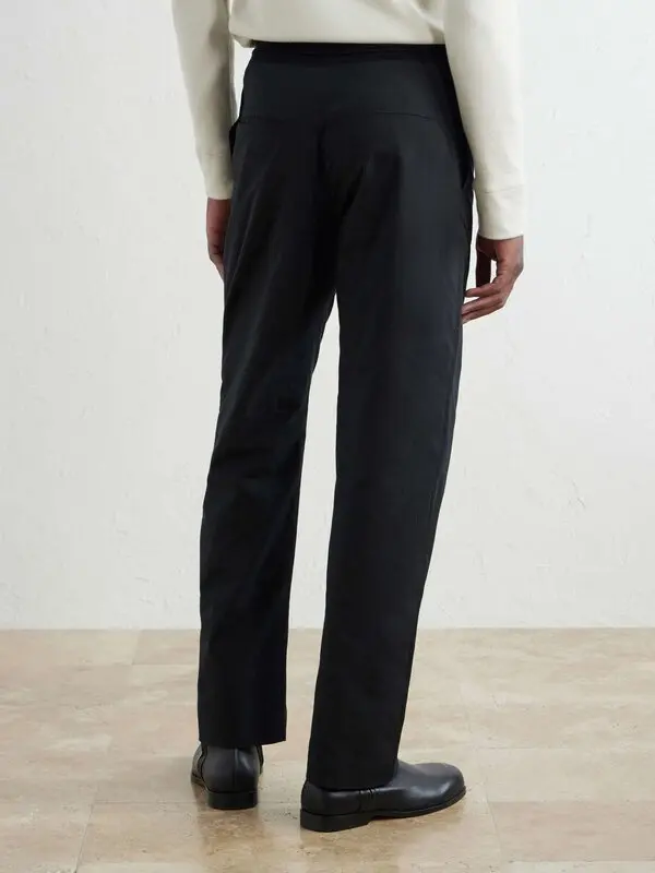 ADON Wide-leg Cotton-blend Sweatpants