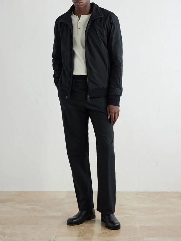 ADON Wide-leg Cotton-blend Sweatpants