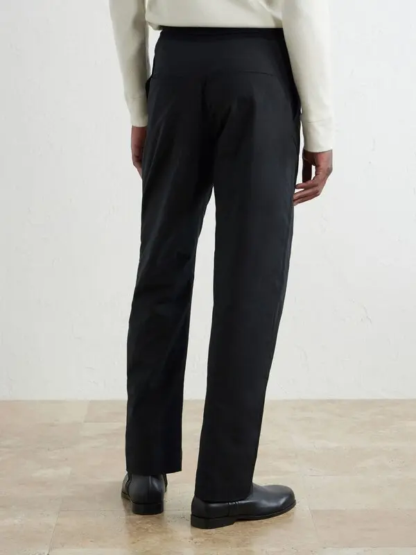 ADON Wide-leg Cotton-blend Sweatpants