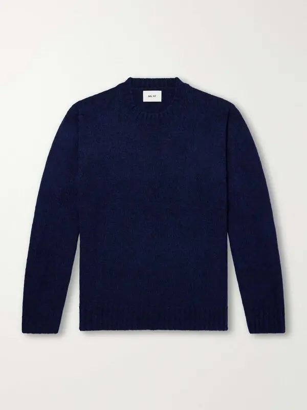 Nn07 Lee 6598 Merino Wool-blend Sweater - Navy