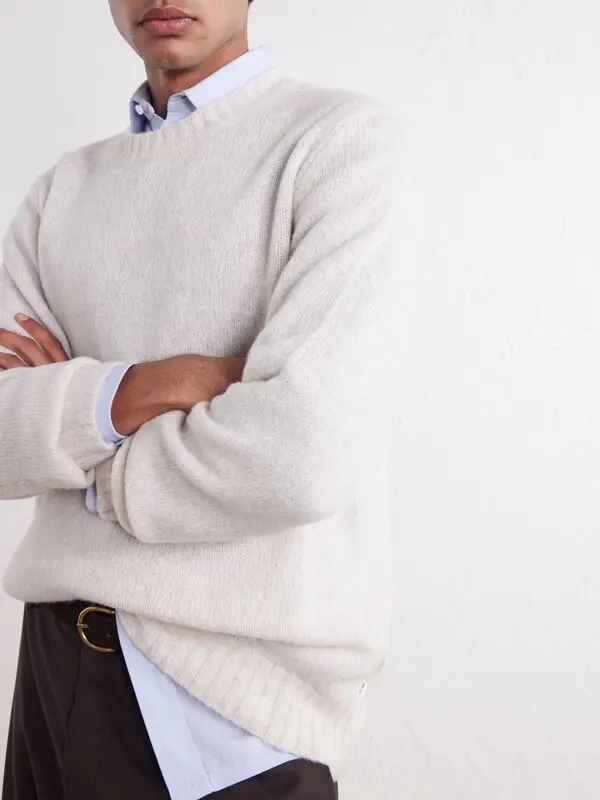 Nn07 Lee 6598 Merino Wool-blend Sweater - Neutrals