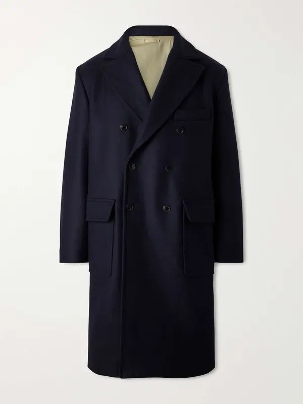 FORTELA Manteco Serwilliam1 Double-breasted Wool Coat - Navy