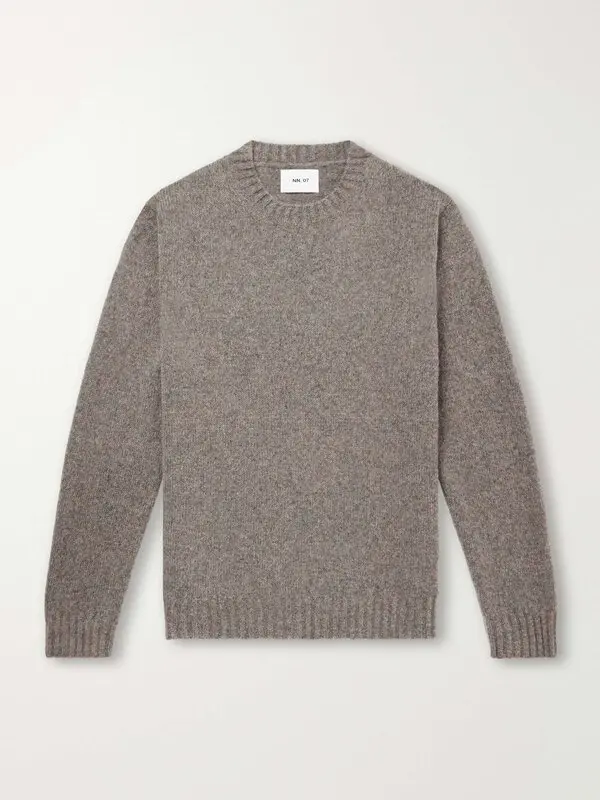 Nn07 Lee 6598 Merino Wool-blend Sweater - Brown