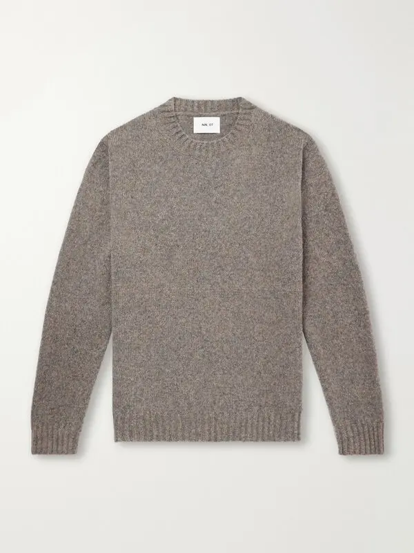 Nn07 Lee 6598 Merino Wool-blend Sweater - Brown