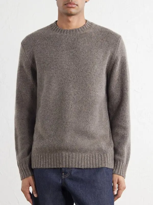 Nn07 Lee 6598 Merino Wool-blend Sweater - Brown