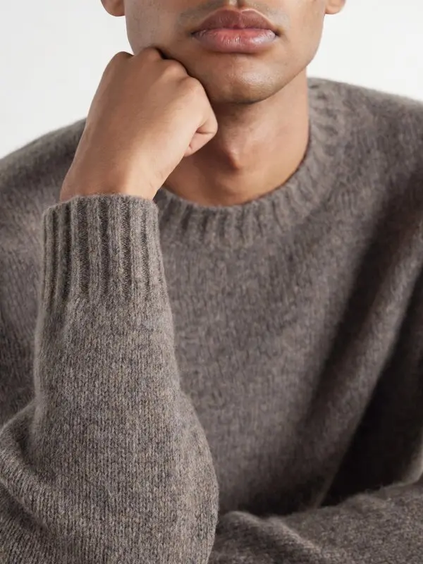 Nn07 Lee 6598 Merino Wool-blend Sweater - Brown