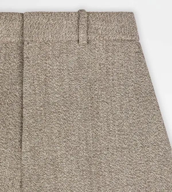 TOD'S Pants In Mouliné Wool Twill