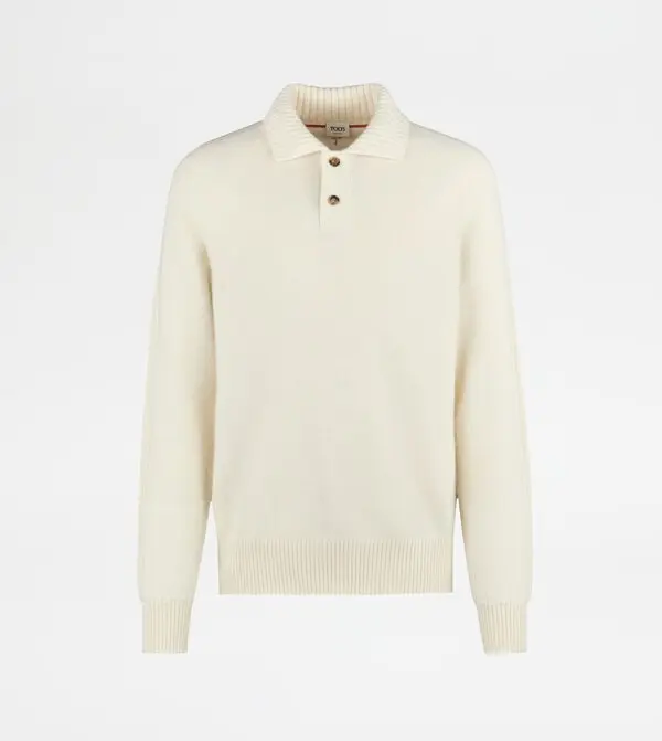 TOD'S Polo Shirt In Alpaca And Cashmere - Pink