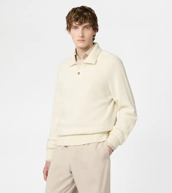 TOD'S Polo Shirt In Alpaca And Cashmere - Pink