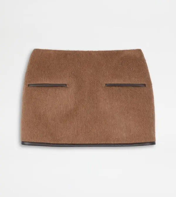 TOD'S Miniskirt In Llama Double Fabric