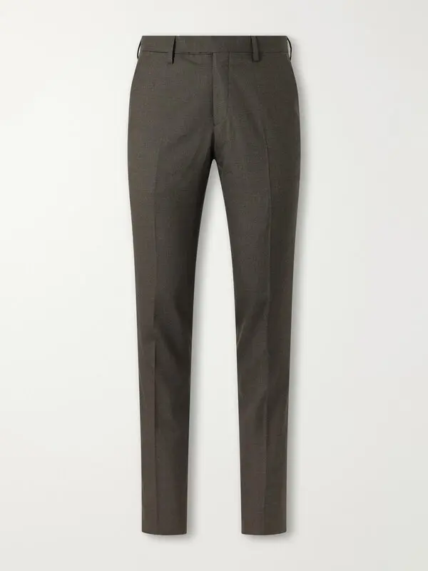 Mr P. Luxe Wool And Silk-blend Tailored Trousers