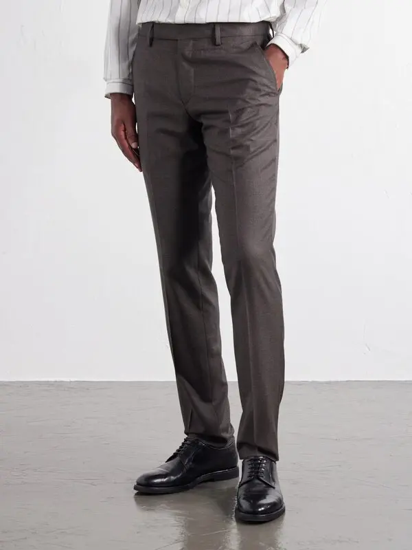 Mr P. Luxe Wool And Silk-blend Tailored Trousers