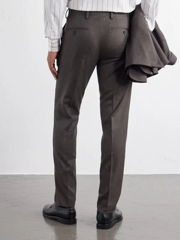 Mr P. Luxe Wool And Silk-blend Tailored Trousers