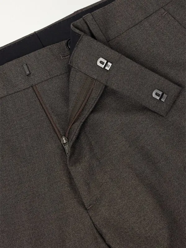 Mr P. Luxe Wool And Silk-blend Tailored Trousers