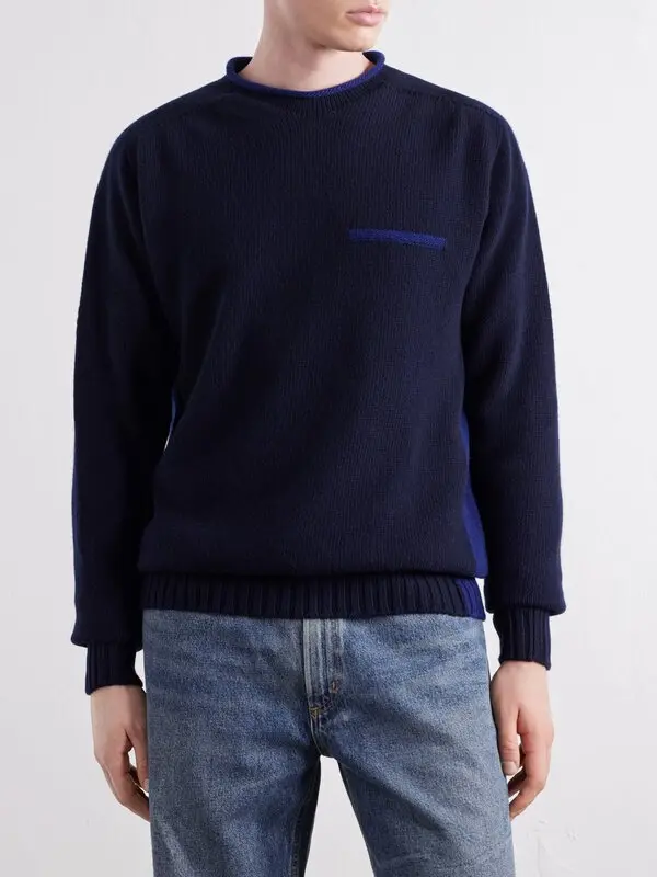 Inis Meáin Wool Sweater - Blue