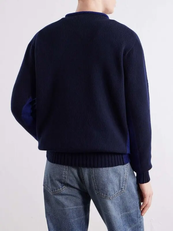 Inis Meáin Lambswool Sweater With Pocket Detail