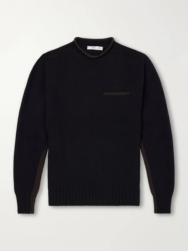 Inis Meáin Lambswool Sweater - Black
