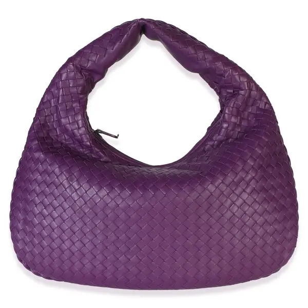 Bottega Veneta Intrecciato Nappa Hobo - Purple