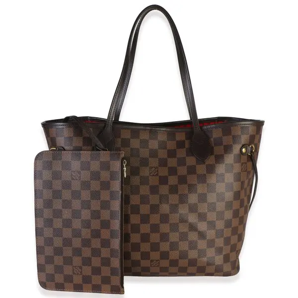 LOUIS VUITTON Damier Ebene Canvas Neverfull Mm - Brown
