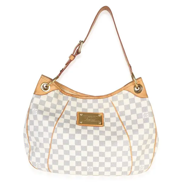LOUIS VUITTON Damier Azur Canvas Galliera Pm Shoulder Bag - Beige