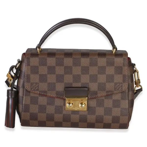 LOUIS VUITTON Damier Ebene Canvas Croisette - Brown