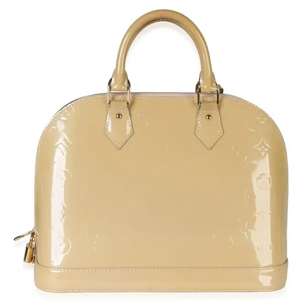 LOUIS VUITTON Monogram Vernis Alma Pm Top Handle Bag - Neutral