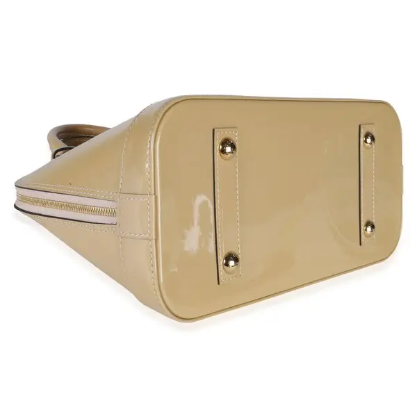 LOUIS VUITTON Monogram Vernis Alma Pm Top Handle Bag - Neutral