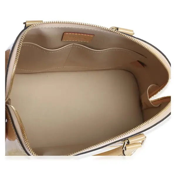 LOUIS VUITTON Monogram Vernis Alma Pm Top Handle Bag - Neutral