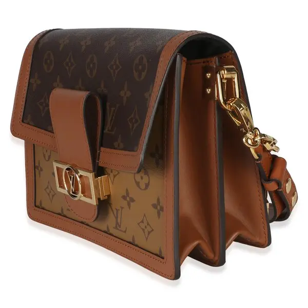 LOUIS VUITTON Dauphine Mm Monogram Canvas Shoulder Bag