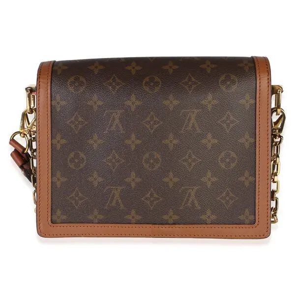 LOUIS VUITTON Dauphine Mm Monogram Canvas Shoulder Bag