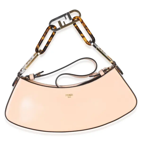 Fendi Camelia Vitello Olock Swing Bag - Neutral