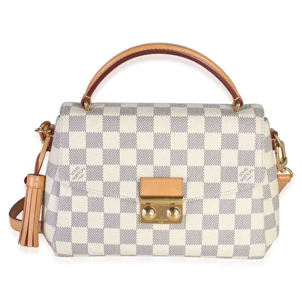 LOUIS VUITTON Damier Azur Canvas Croisette Shoulder Bag
