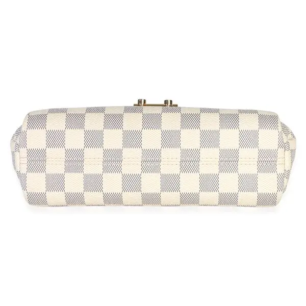 LOUIS VUITTON Damier Azur Canvas Croisette Shoulder Bag - Beige