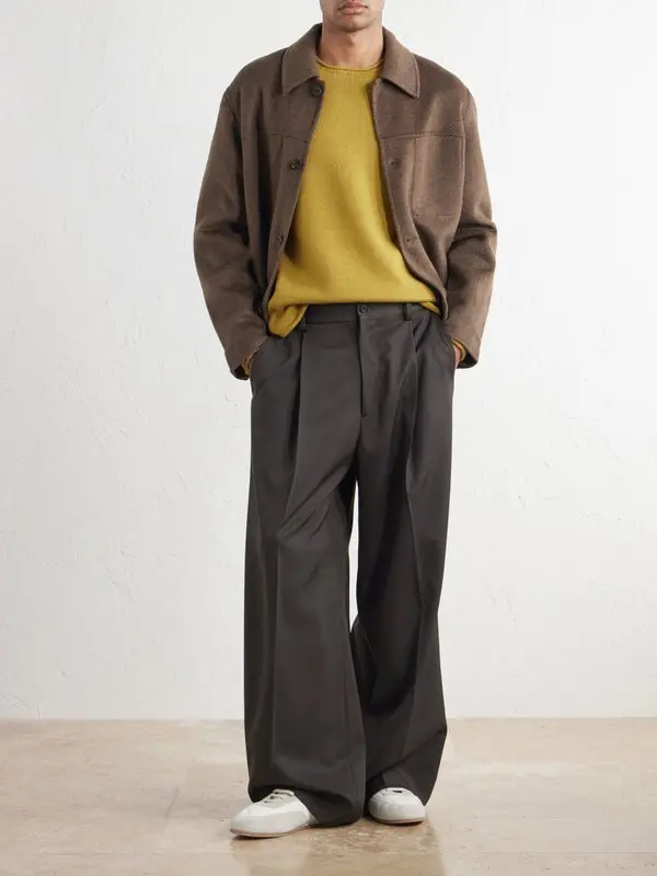 Inis Meáin Merino Wool Blend Sweater - Yellow