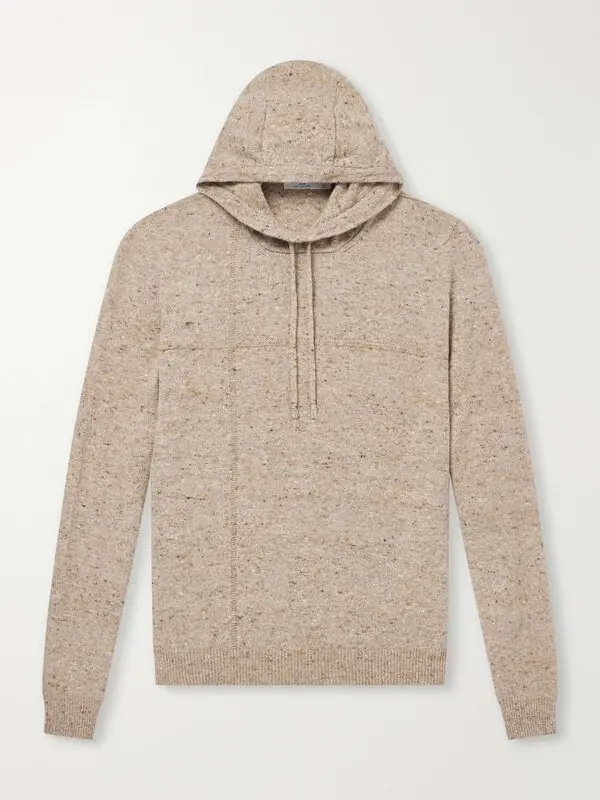 Inis Meáin Merino Wool And Cashmere-blend Hoodie