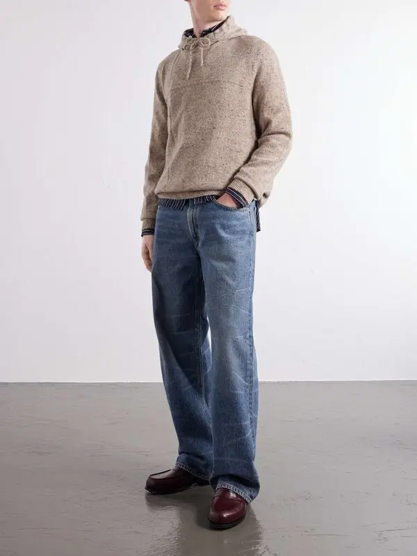 Inis Meáin Merino Wool And Cashmere-blend Hoodie