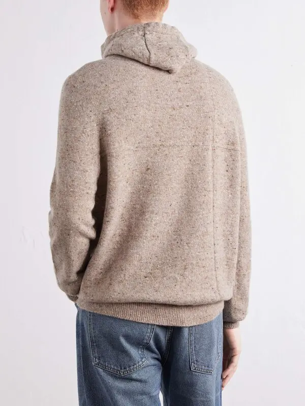 Inis Meáin Merino Wool And Cashmere-blend Hoodie
