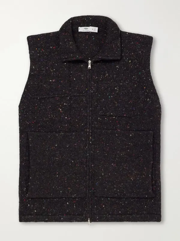 Inis Meáin Wool And Cashmere-blend Gilet - Brown