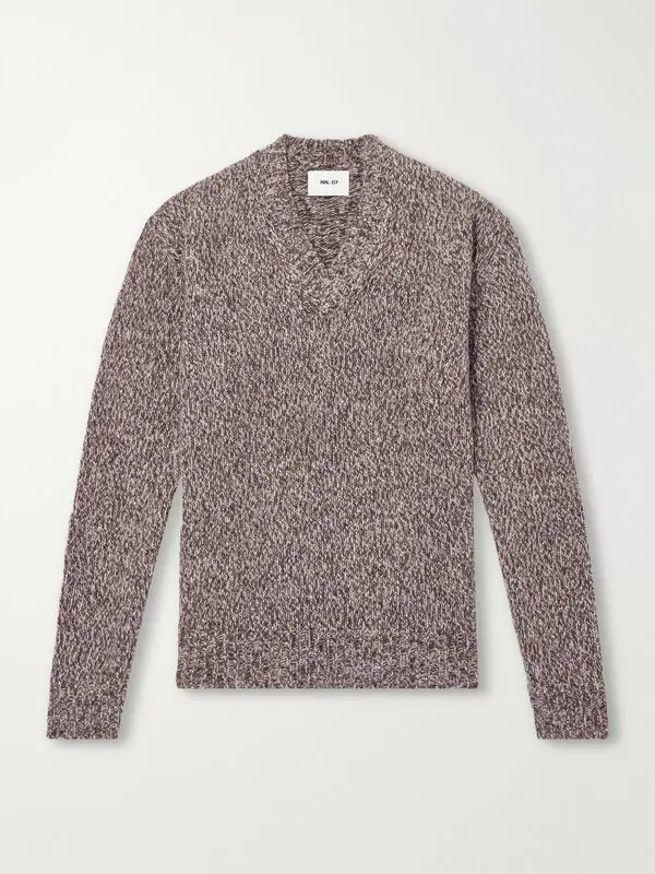 Nn07 V-neck Sweater - Brown