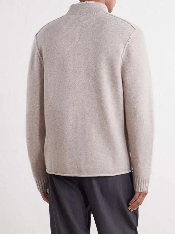 JAMES PERSE Cashmere Zip-up Cardigan